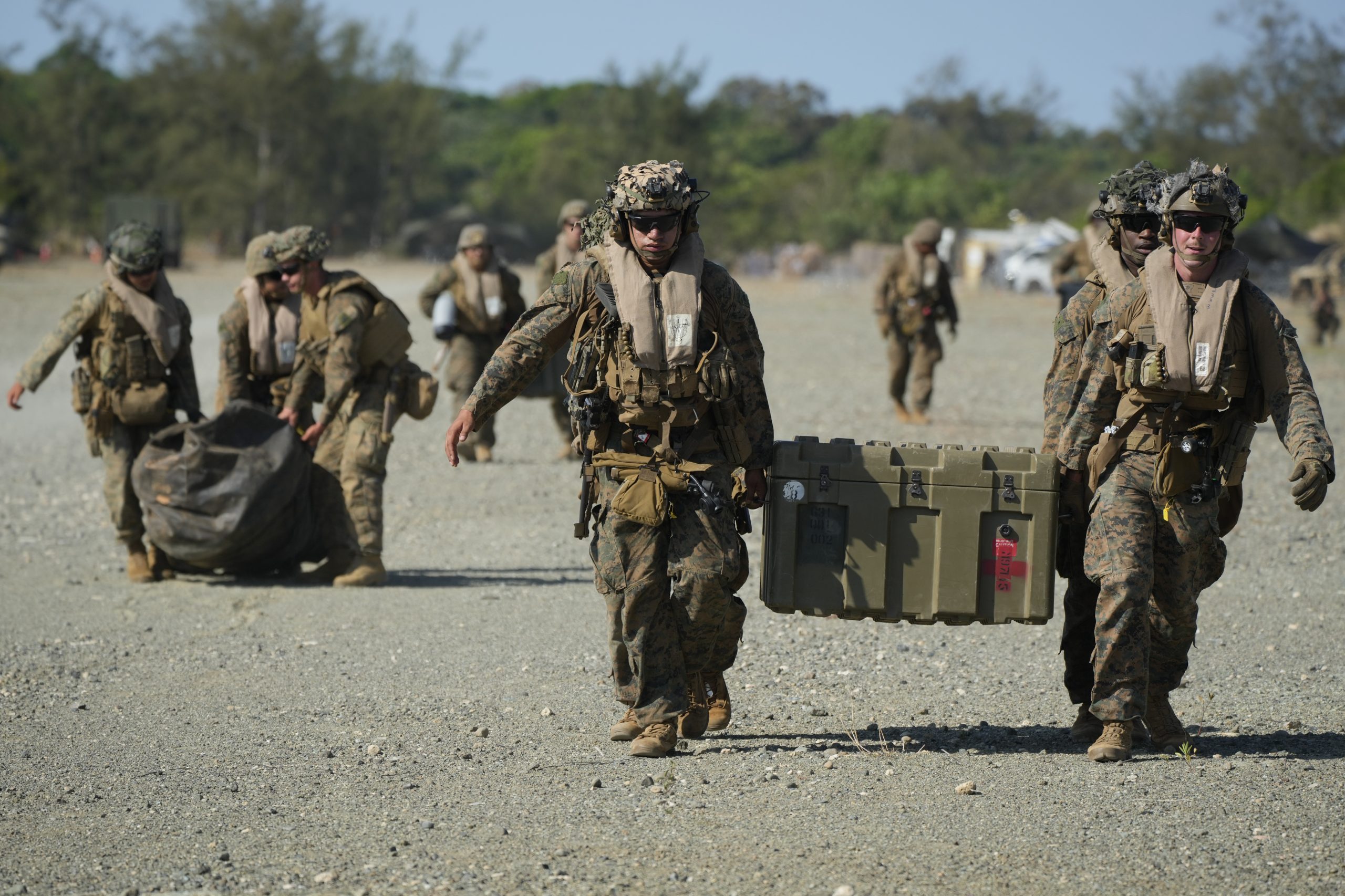 US, Australian and Philippine forces sink a ship during war drills in ...
