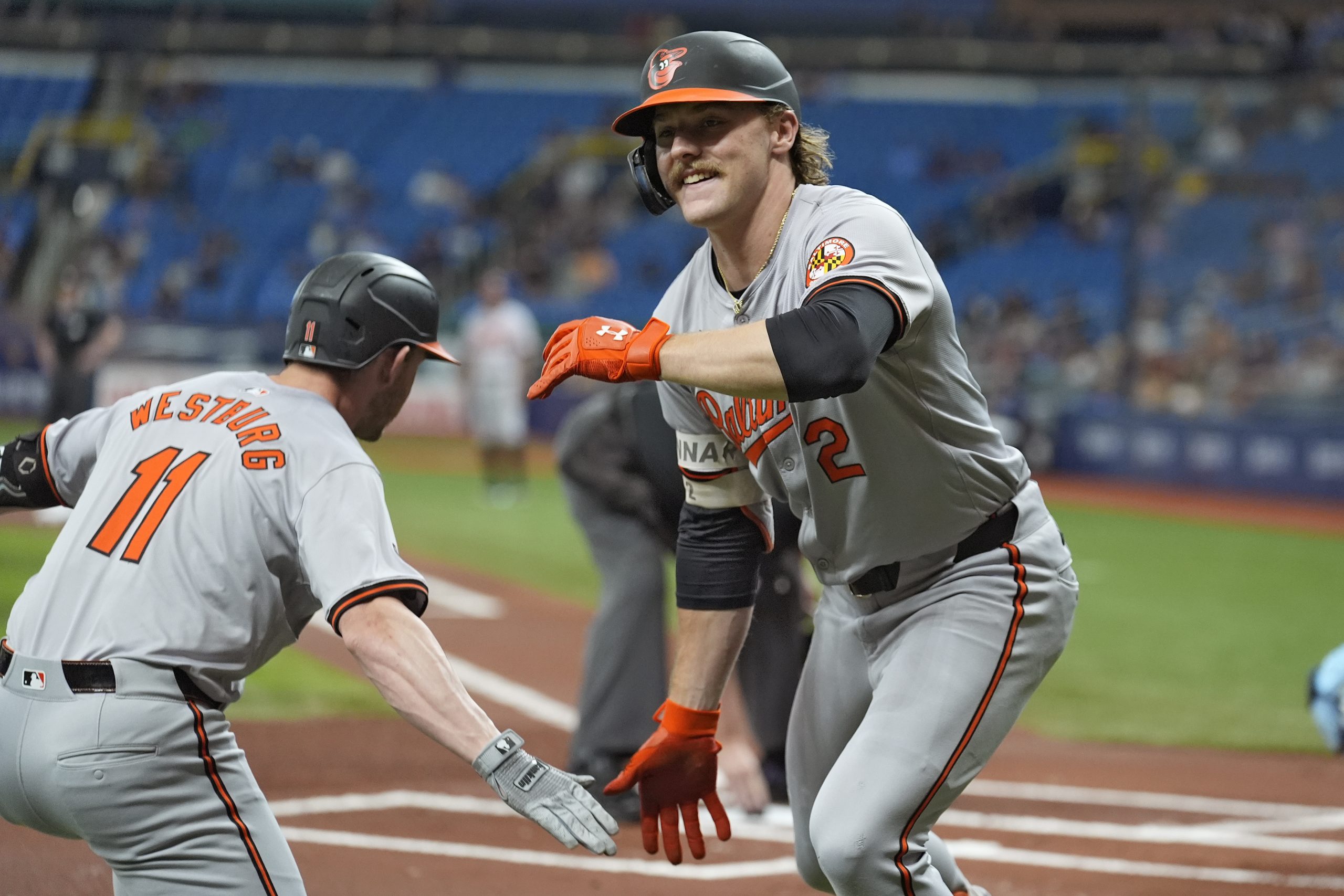 Henderson homers on 1st pitch and Orioles beat Rays 5-2 for 1st 4-game sweep at Tropicana Field ...