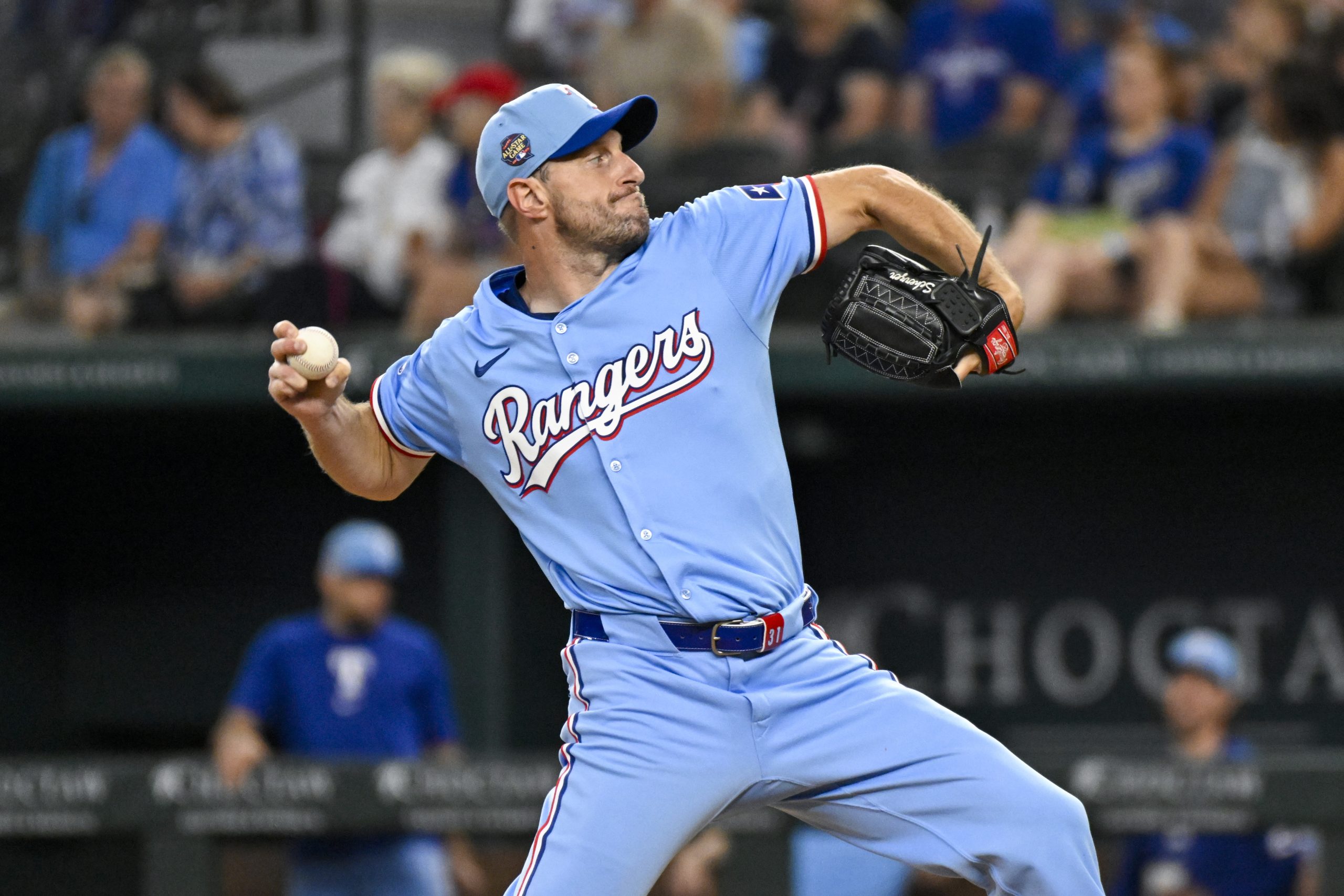 Max Scherzer gets win in season debut as Rangers sweep Royals with a 4 ...