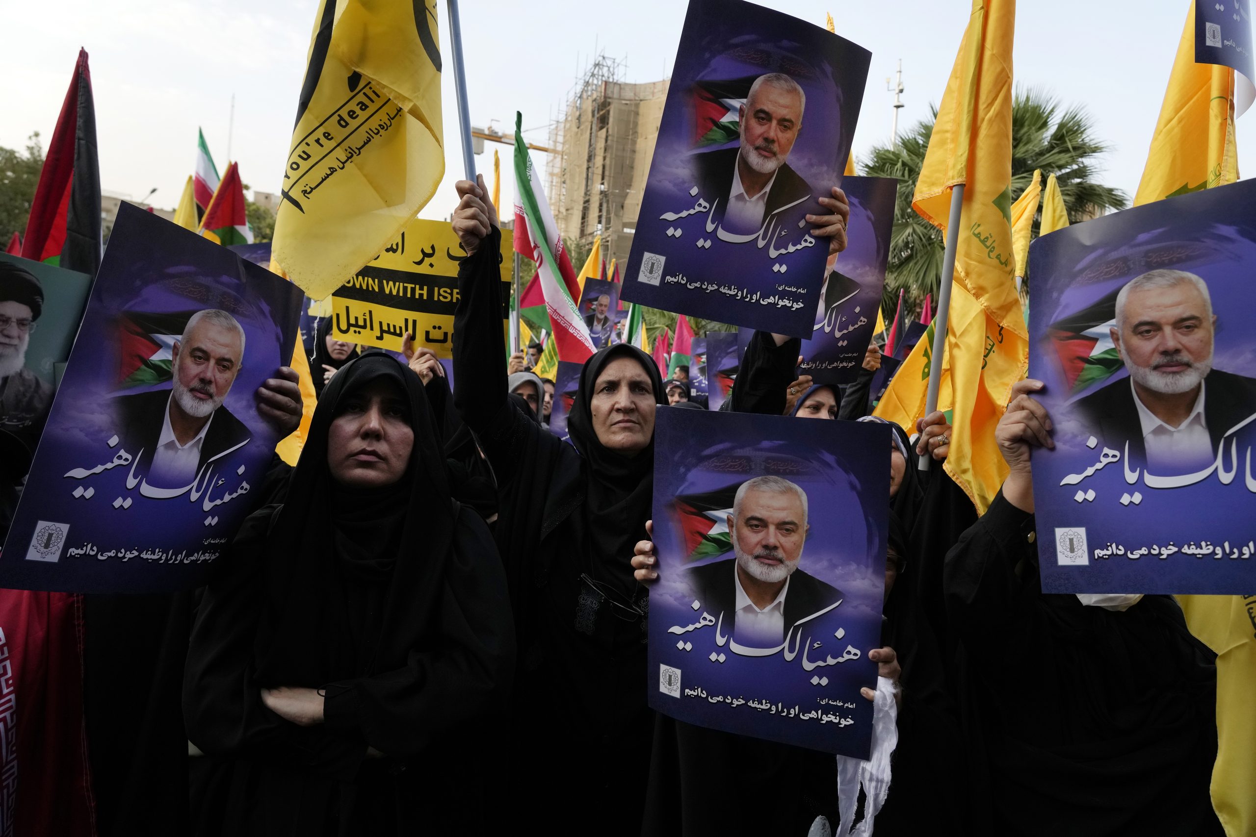 Iran’s supreme leader prays over the coffin of Hamas leader Haniyeh ...