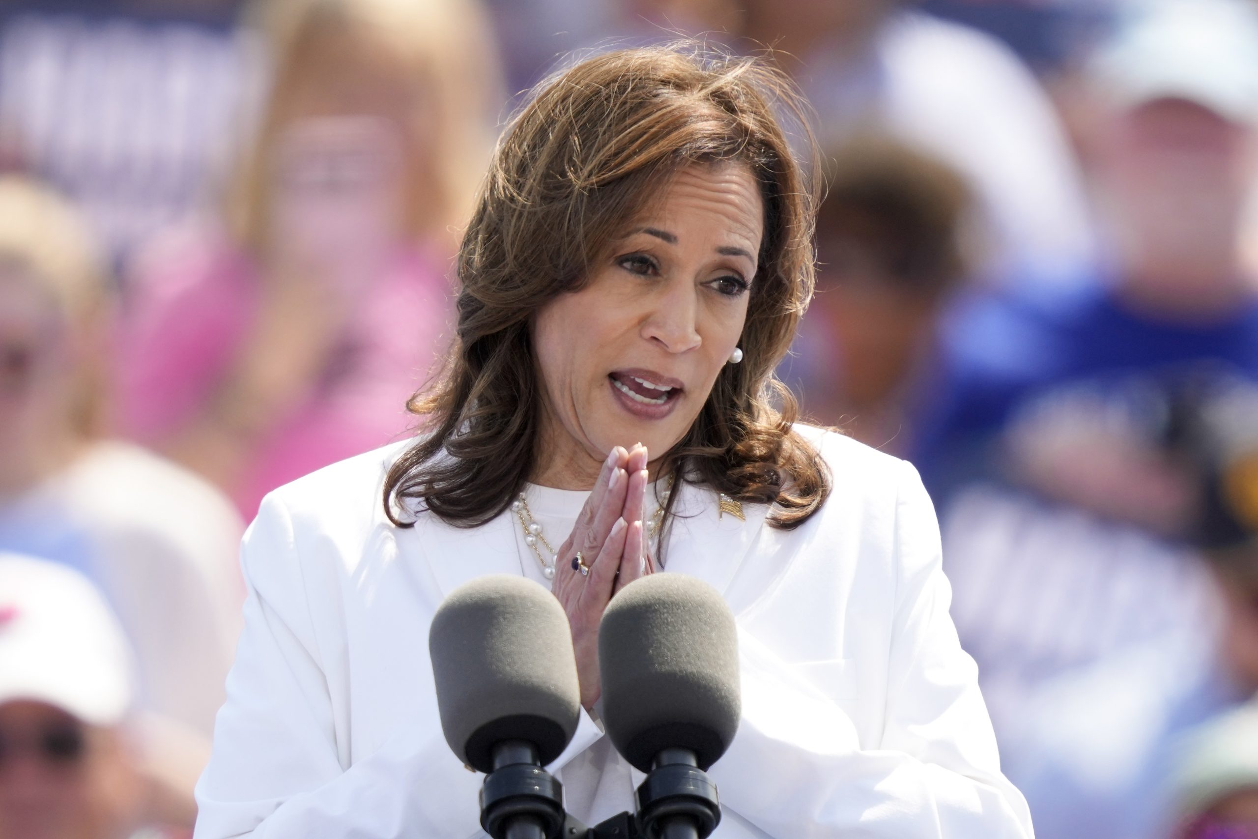 The Latest: Harris begins policy rollout; material from Trump campaign ...