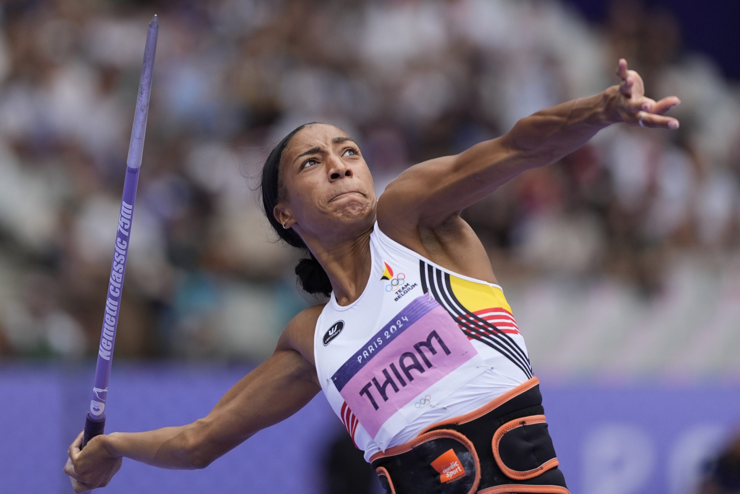 Belgium’s Nafissatou Thiam makes history by winning third a third ...