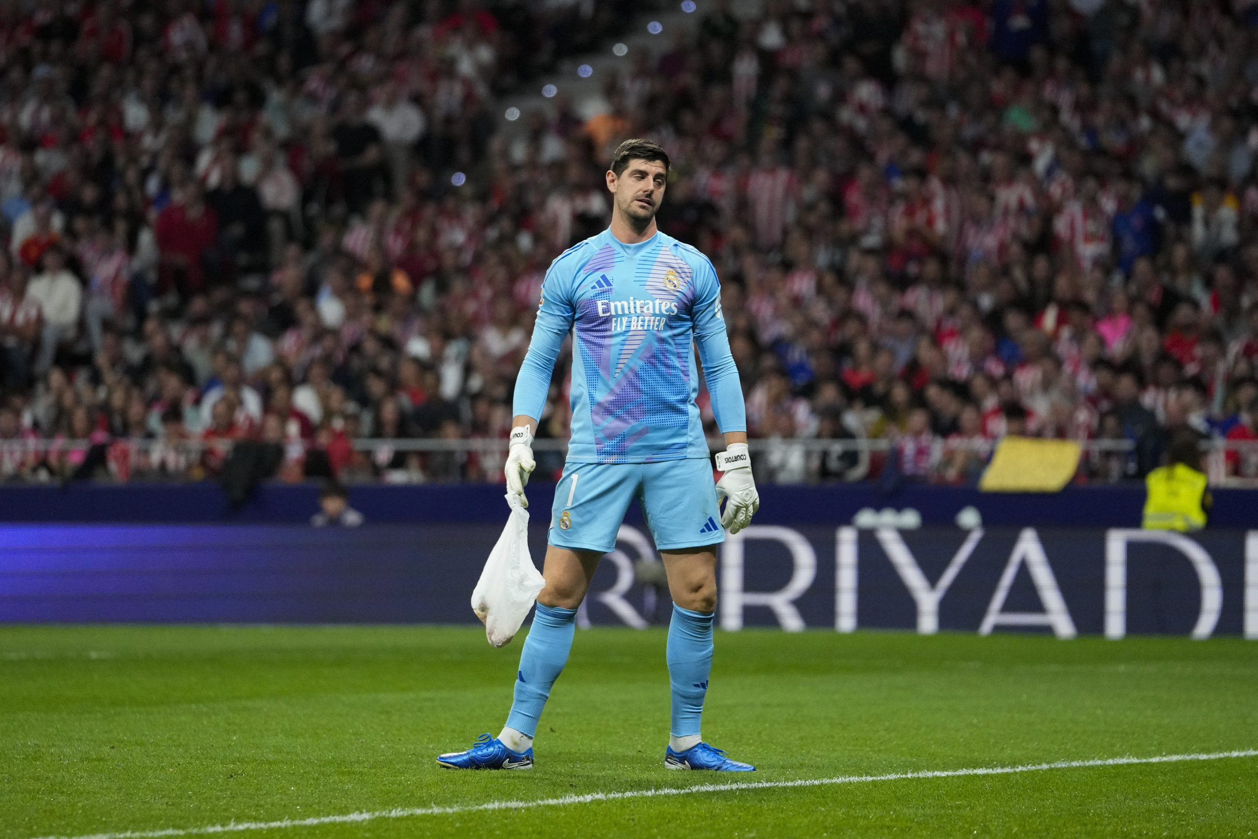 Injured Real Madrid goalie Courtois to miss Champions League game ...
