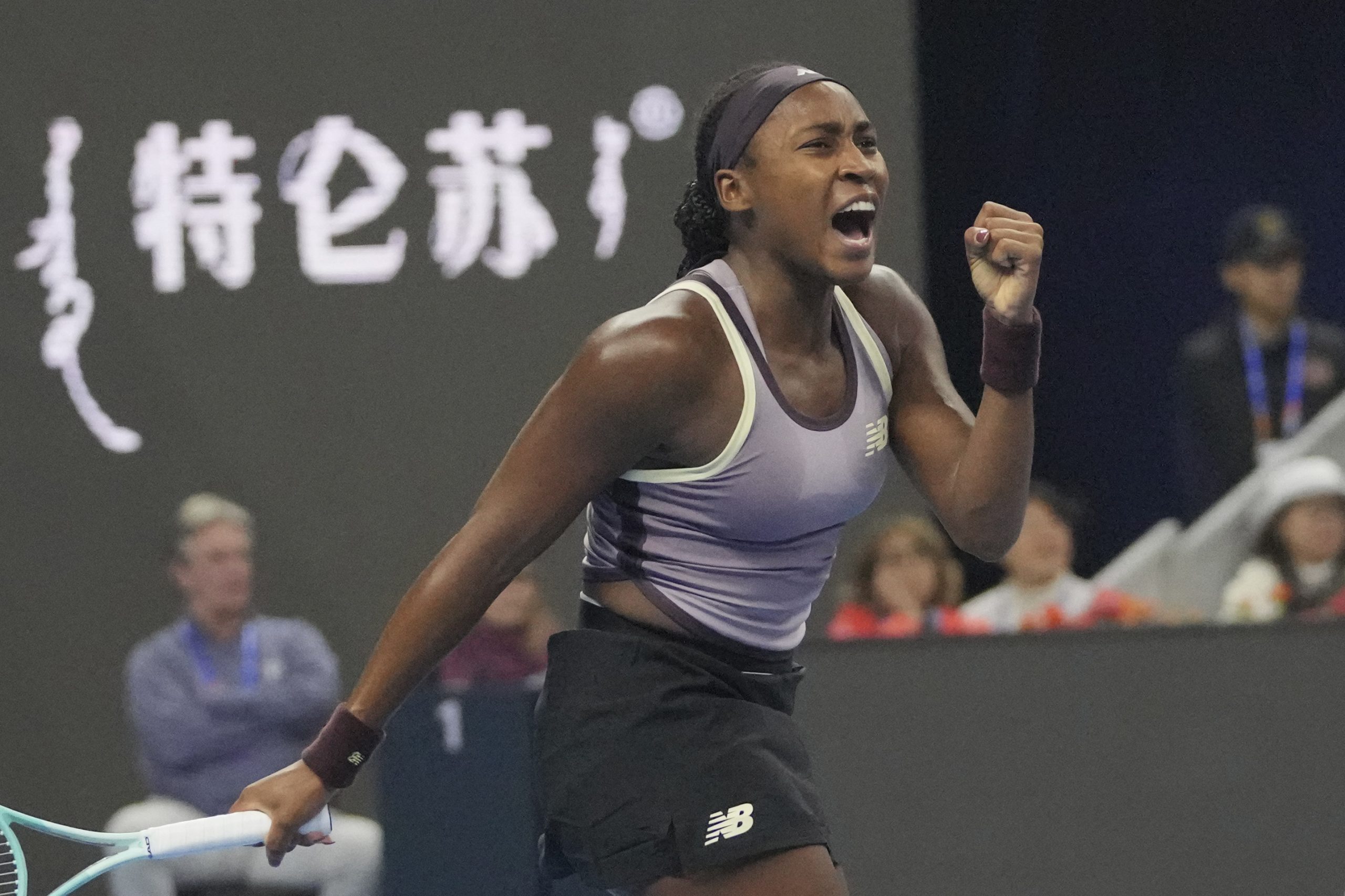Coco Gauff wins China Open final in straight sets, Sinner rallies to ...