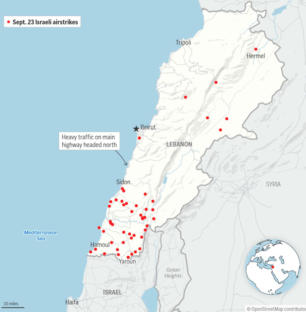Lebanon sees deadliest day of conflict since 2006 as Israeli strikes ...