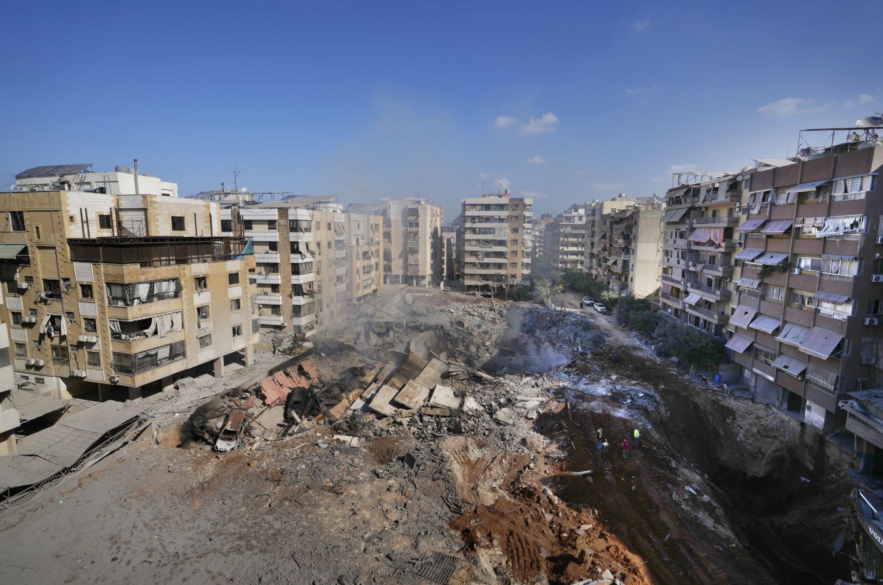 An Israeli airstrike hits central Beirut for the first time in nearly a ...
