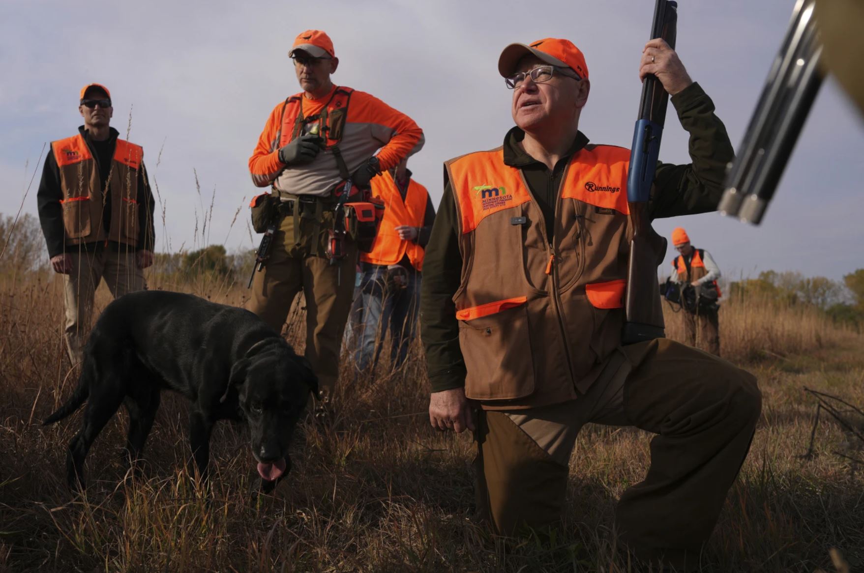 Walz tramps through tall grass on Minnesota’s pheasant hunting season ...