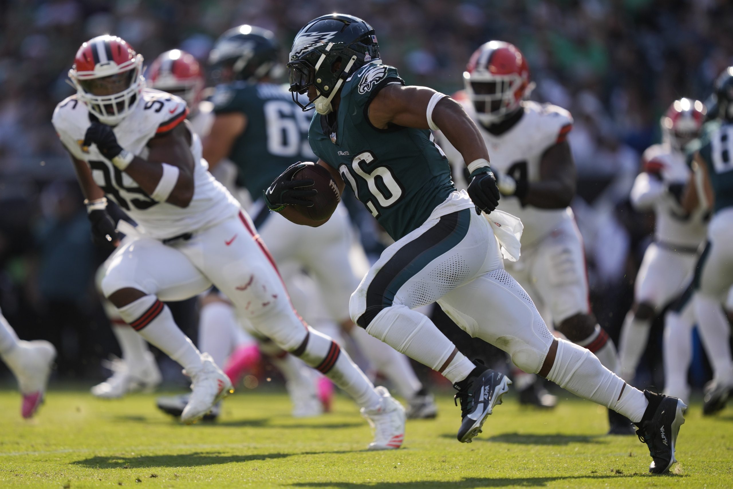 Running back Saquon Barkley faces the Giants for the first time since ...