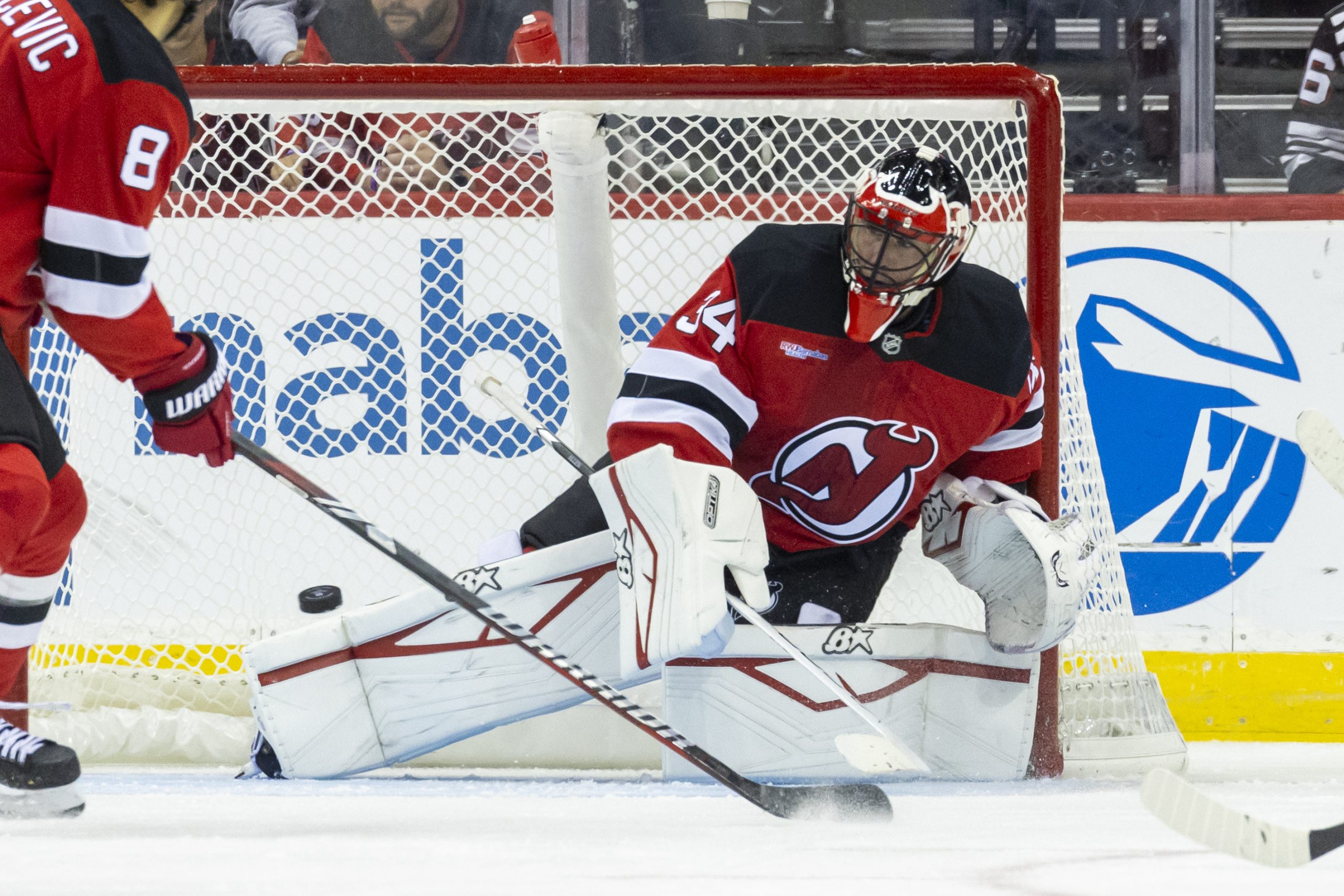 Jake Allen gets his 1st shutout with the Devils, who beat Utah 3-0 ...
