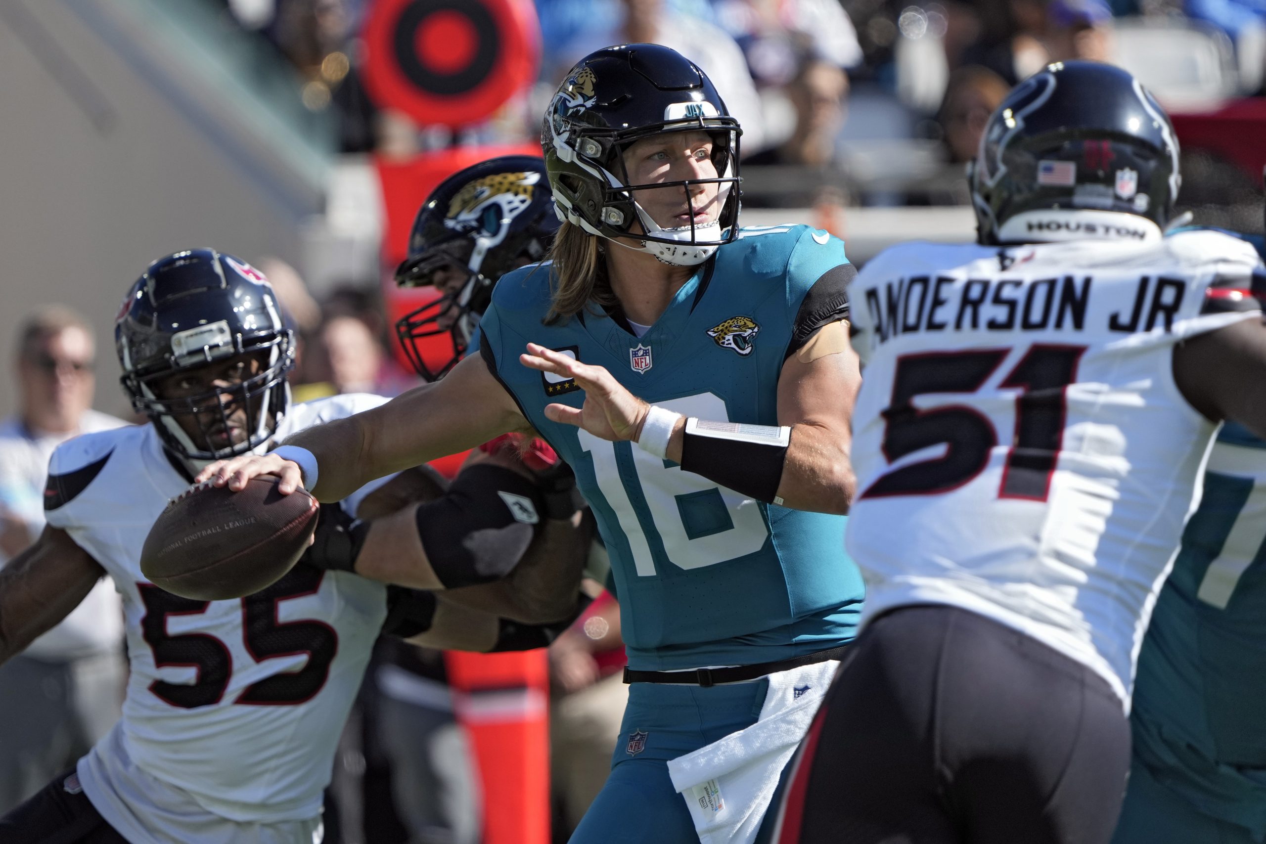 Jaguars QB Trevor Lawrence out with a concussion after violent hit from ...
