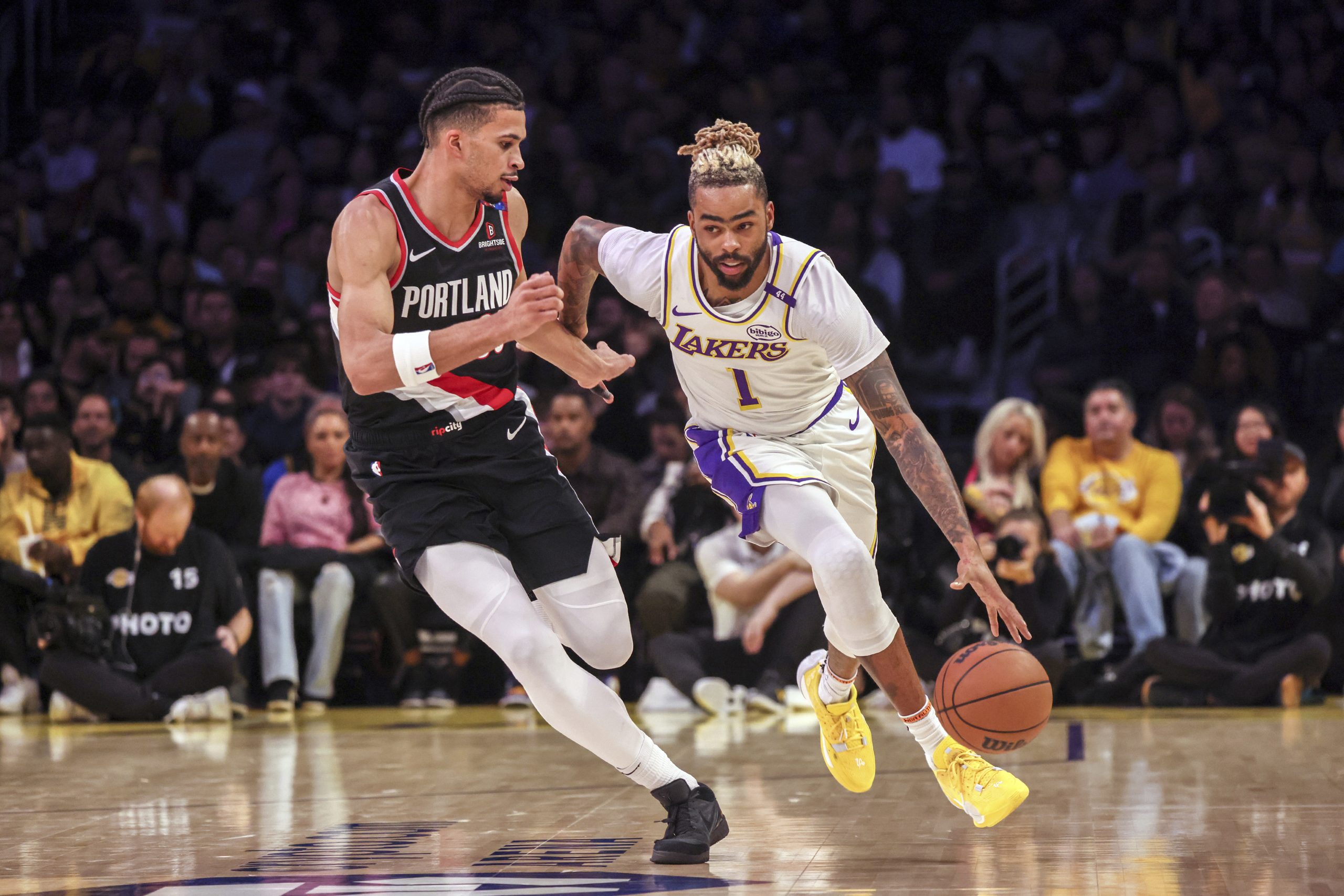 Lakers send D’Angelo Russell to Nets in trade for Dorian Finney-Smith ...