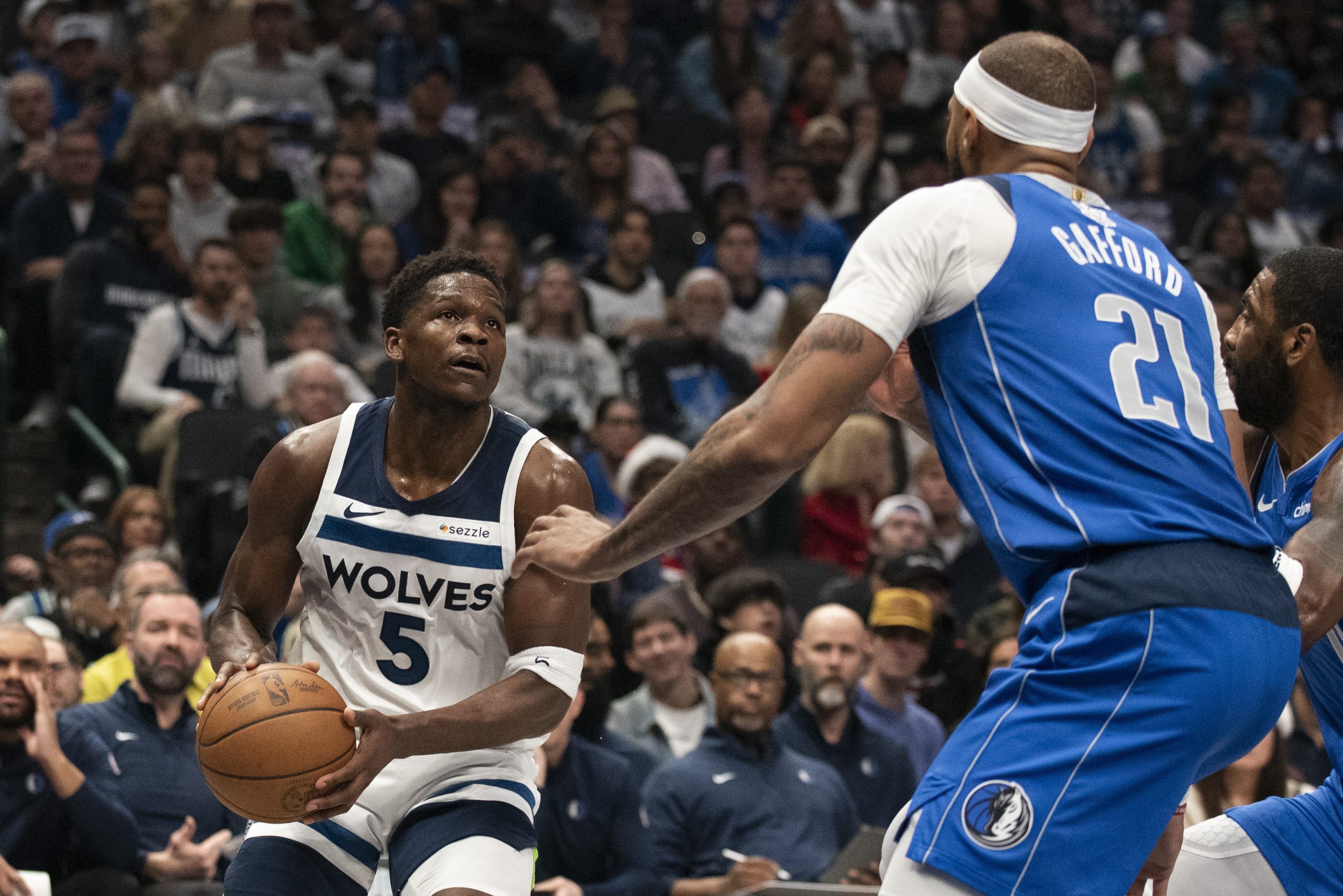 Edwards scores 26, Wolves hold on to beat Mavs 105-99 after Doncic ...