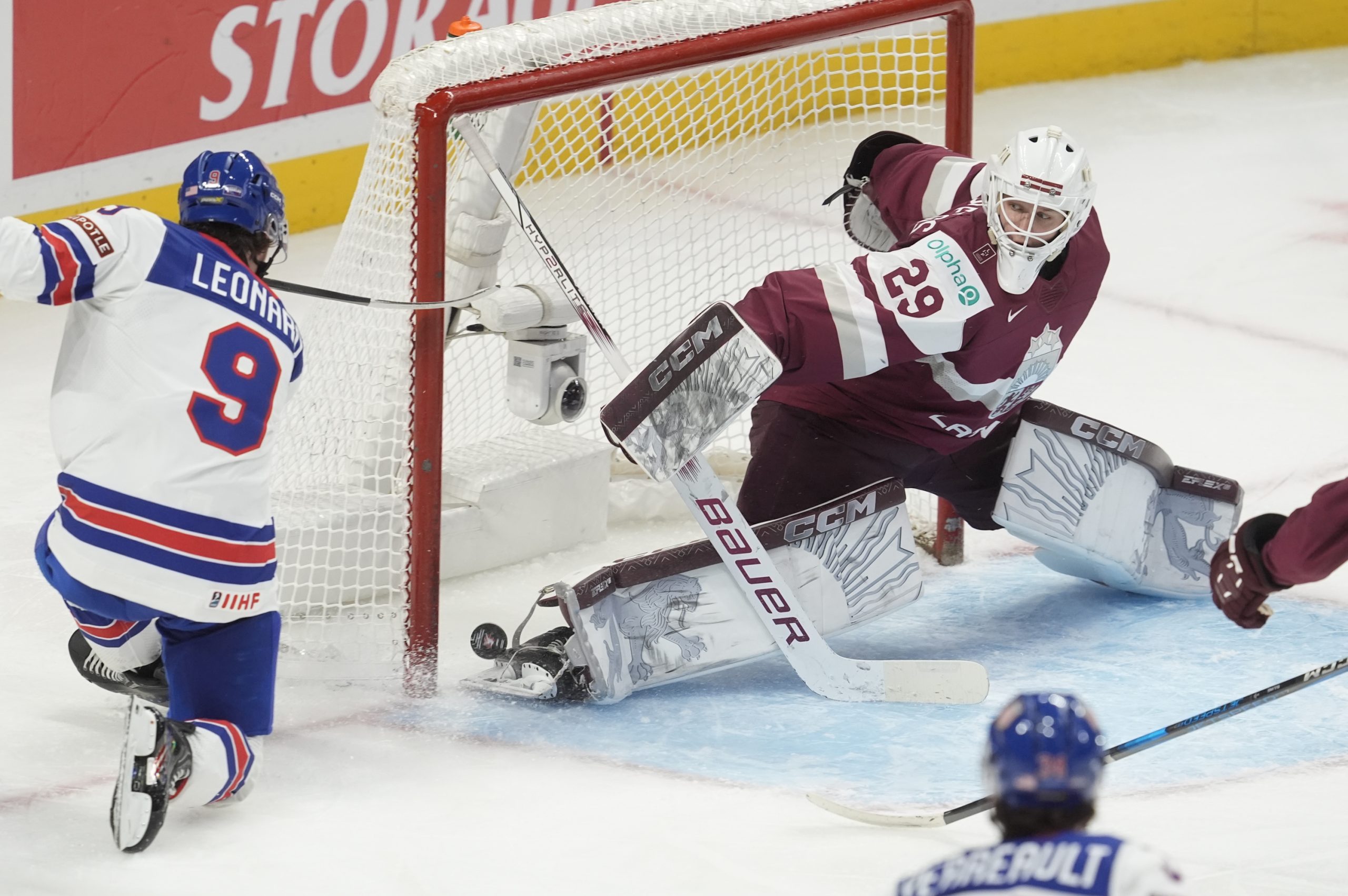Notre Dame’s Danny Nelson scores twice, defending champ US beats Latvia ...