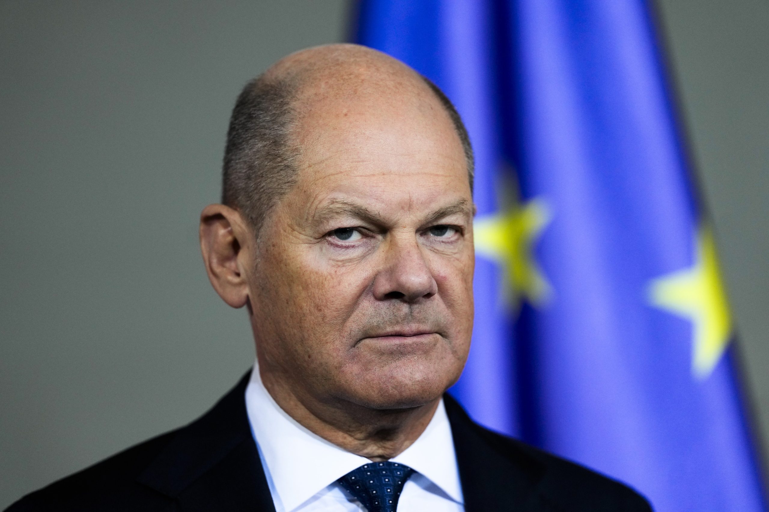 Germany’s leader says all countries must respect existing borders, in a ...