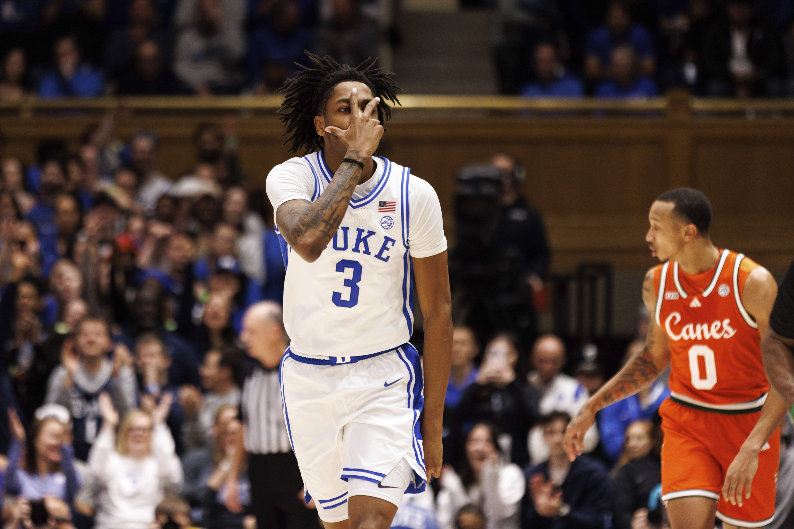 Knueppel leads sharp-shooting attack as No. 3 Duke tops Miami 89-54 to ...