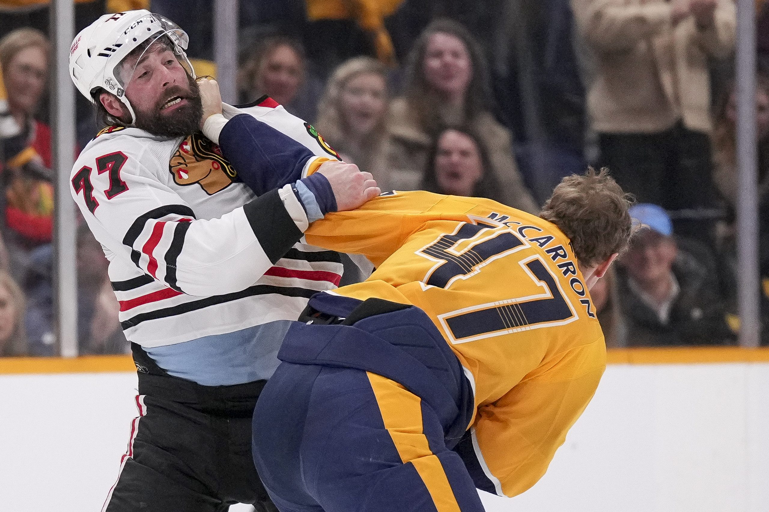 Forsberg and Stamkos help the Predators outlast the Blackhawks 3-2 in a ...