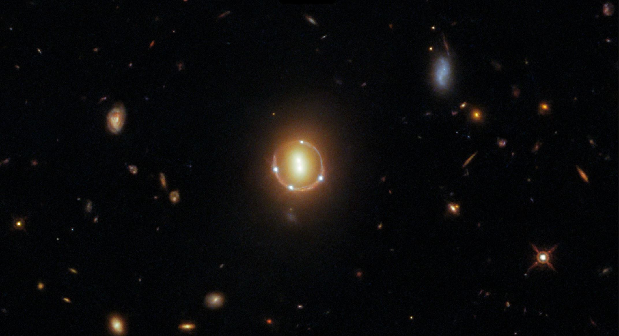 Space telescope spots rare ‘Einstein ring’ of light around galaxy in our cosmic neighborhood ...