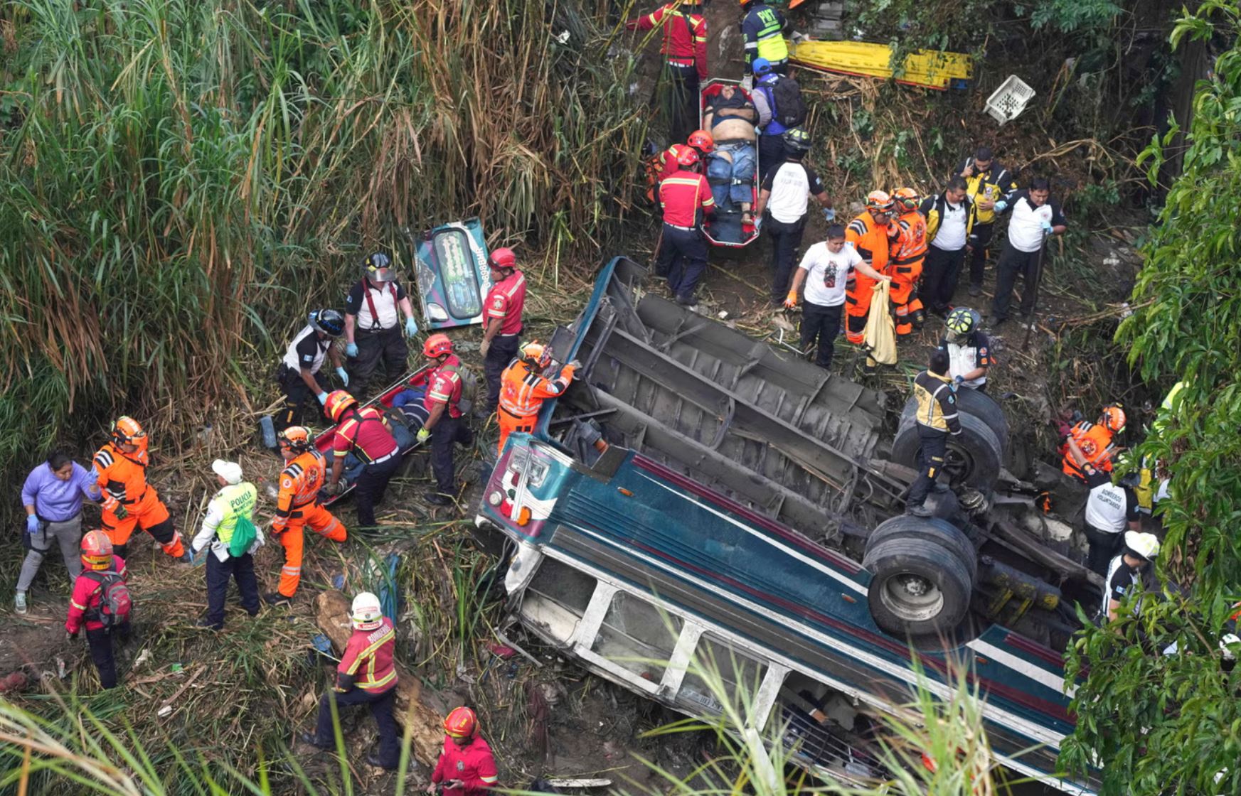 At least 51 are dead after a bus plunged off a bridge in Guatemala ...