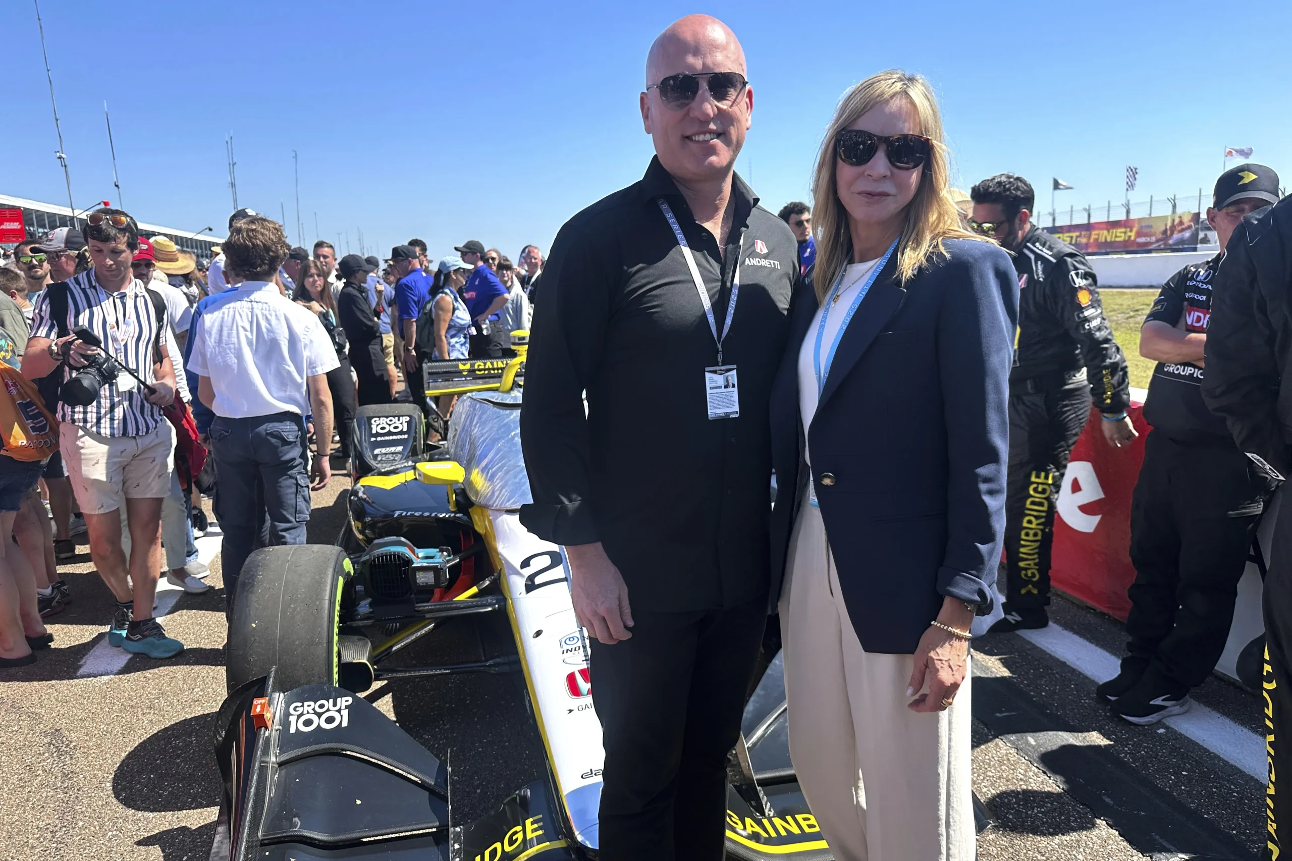 AP spent the IndyCar opener with Andretti leadership, including Jill ...