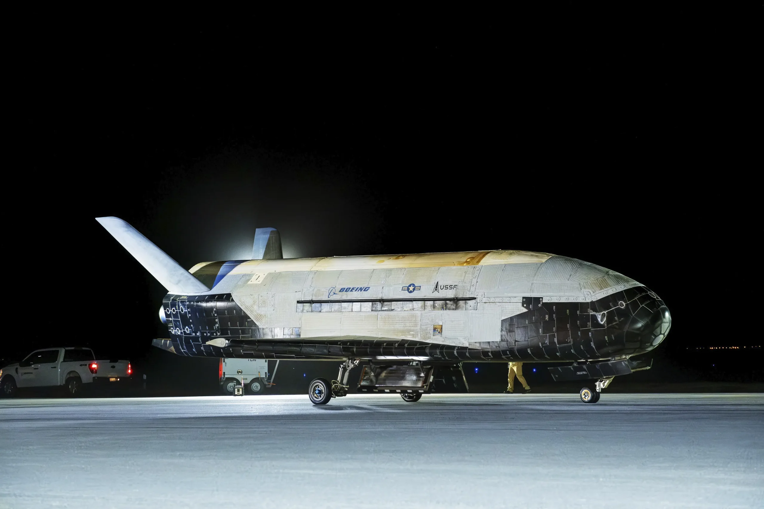 US military’s mini space shuttle returns to Earth after orbiting for ...