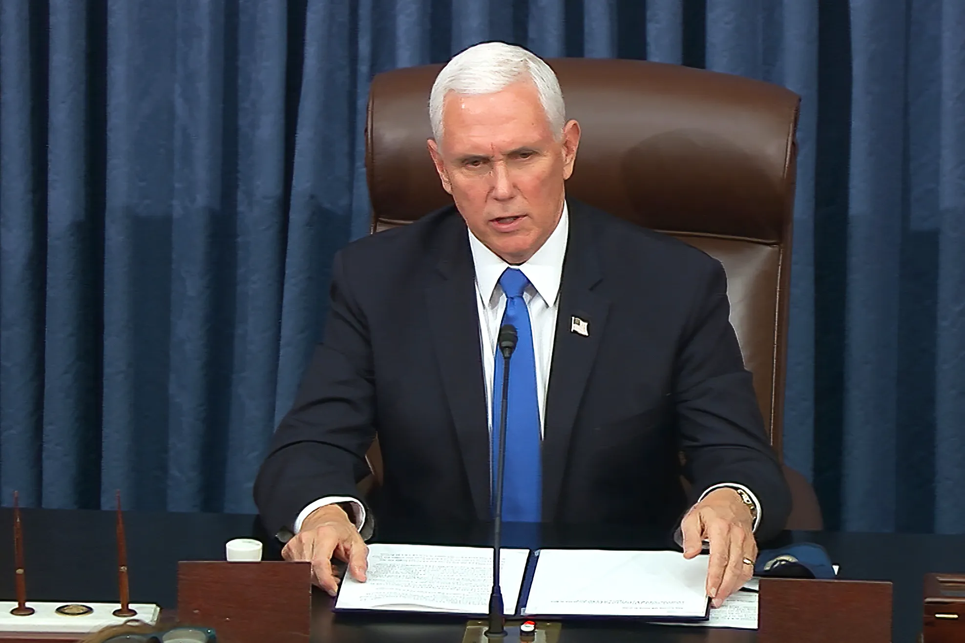 Former Vice President Pence will receive the Profile in Courage Award ...