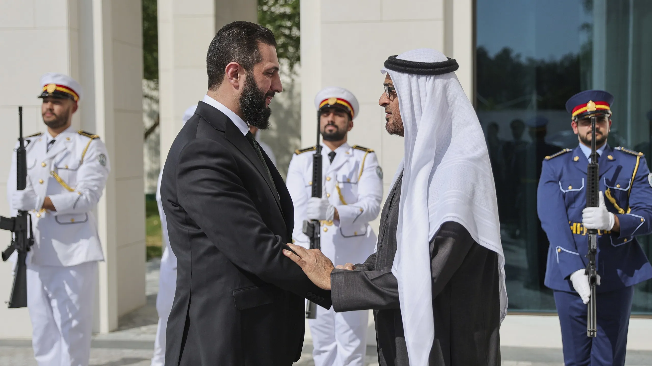 Syria’s new leader makes his first visit to the United Arab Emirates ...