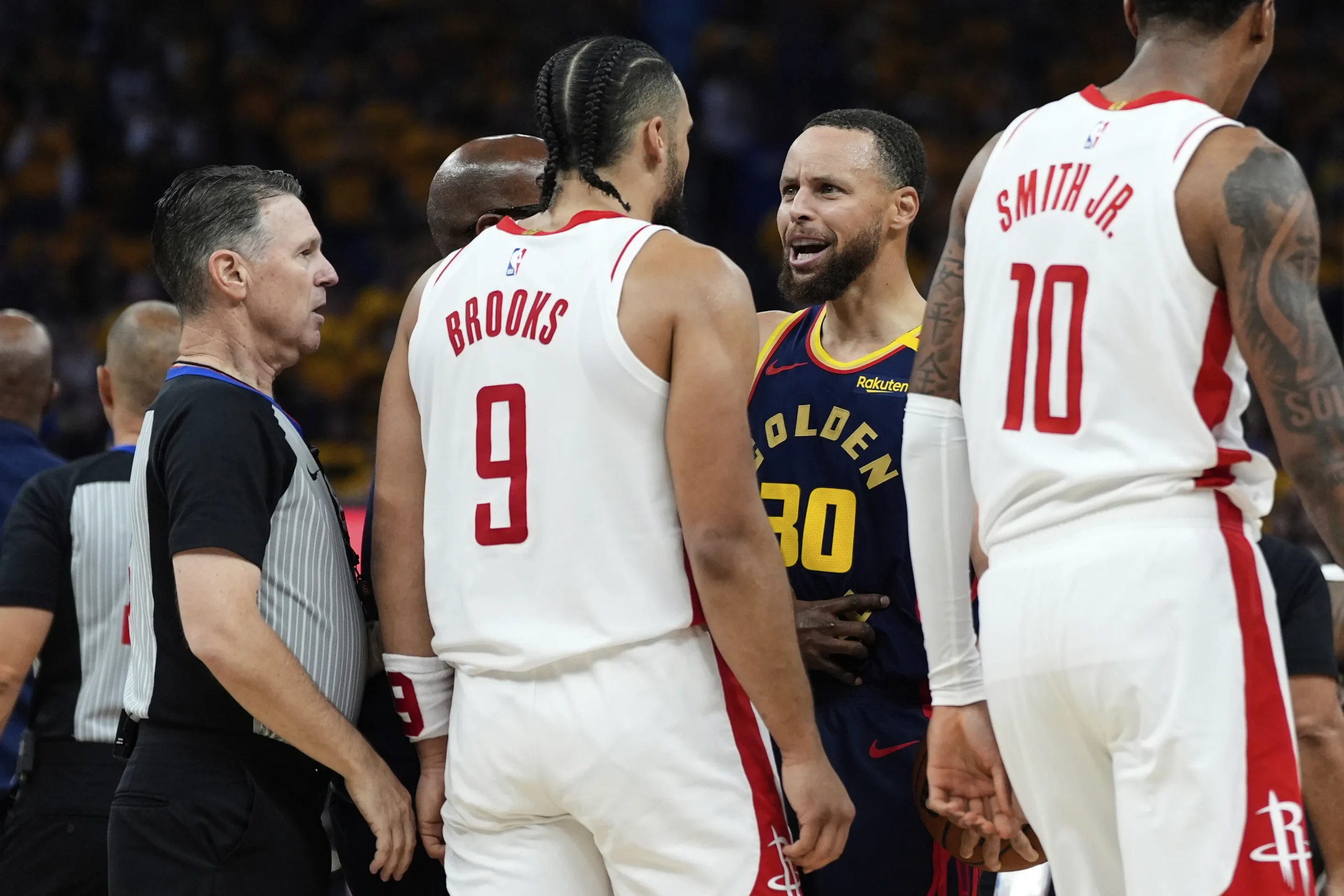 Jimmy Butler returns from injury absence to lead Warriors past Rockets 109-106 for 3-1 series ...
