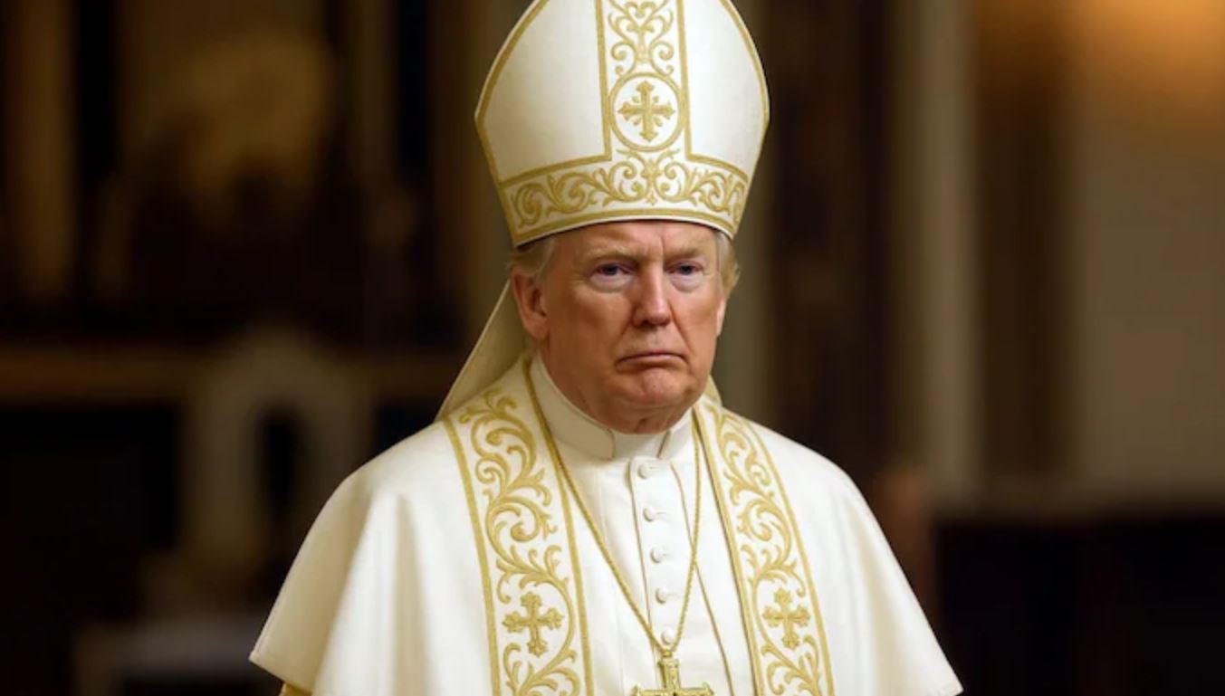 Trump draws criticism with AI image of himself as the pope ahead of the ...