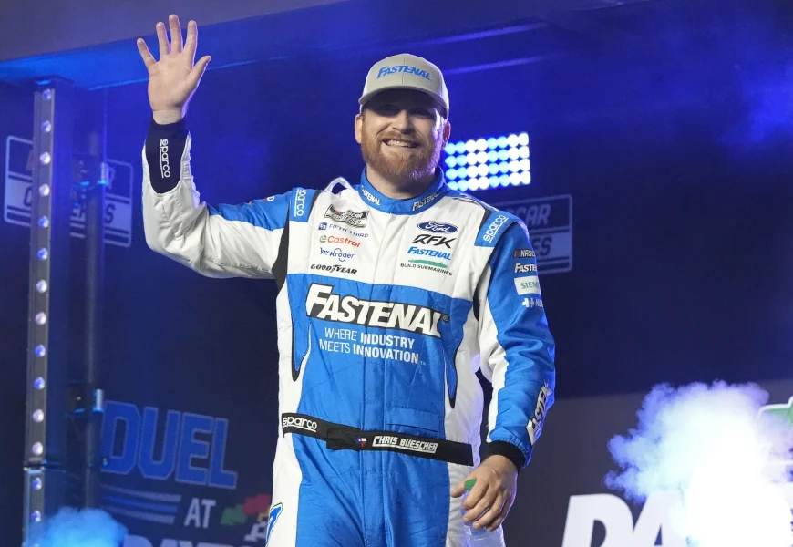 Chris Buescher is back at Kansas Speedway, reliving the closest Cup ...
