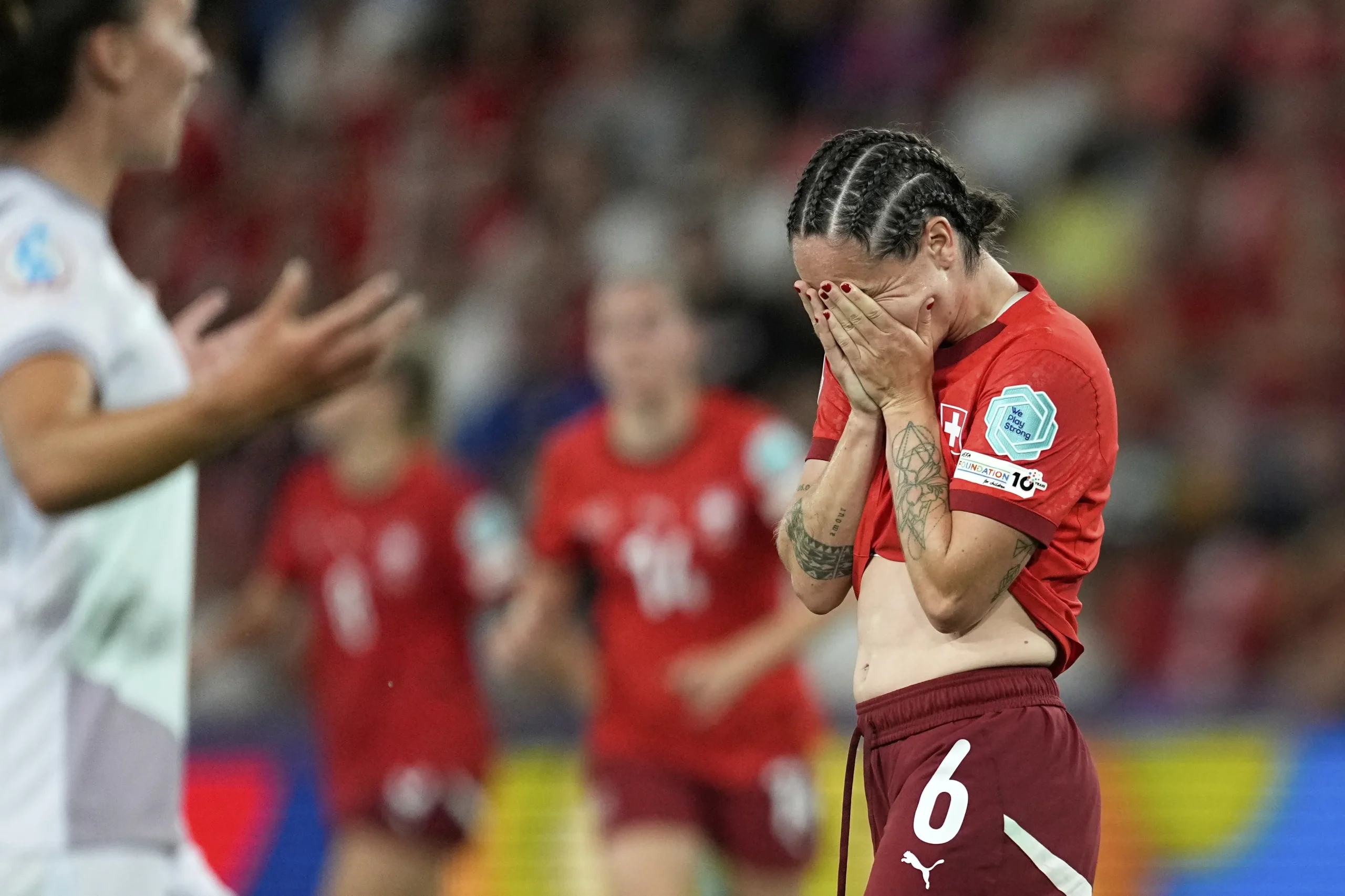 Switzerland coach Pia Sundhage promises a positive response after hosts ...