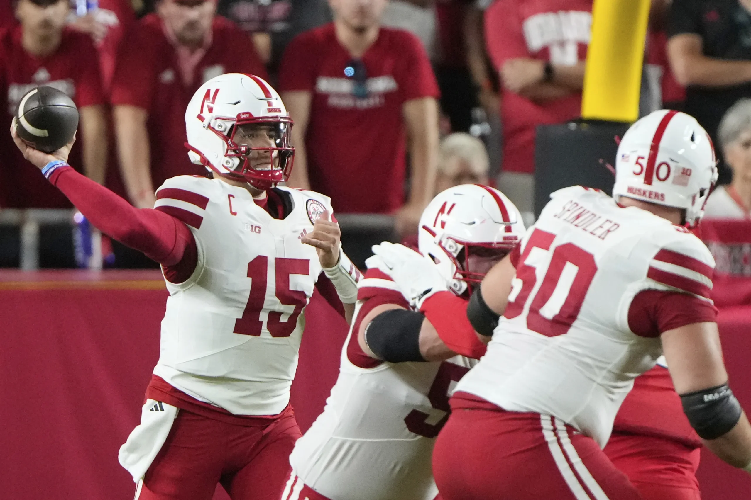 Nebraska holds off Cincinnati with late interception for 20-17 win at ...