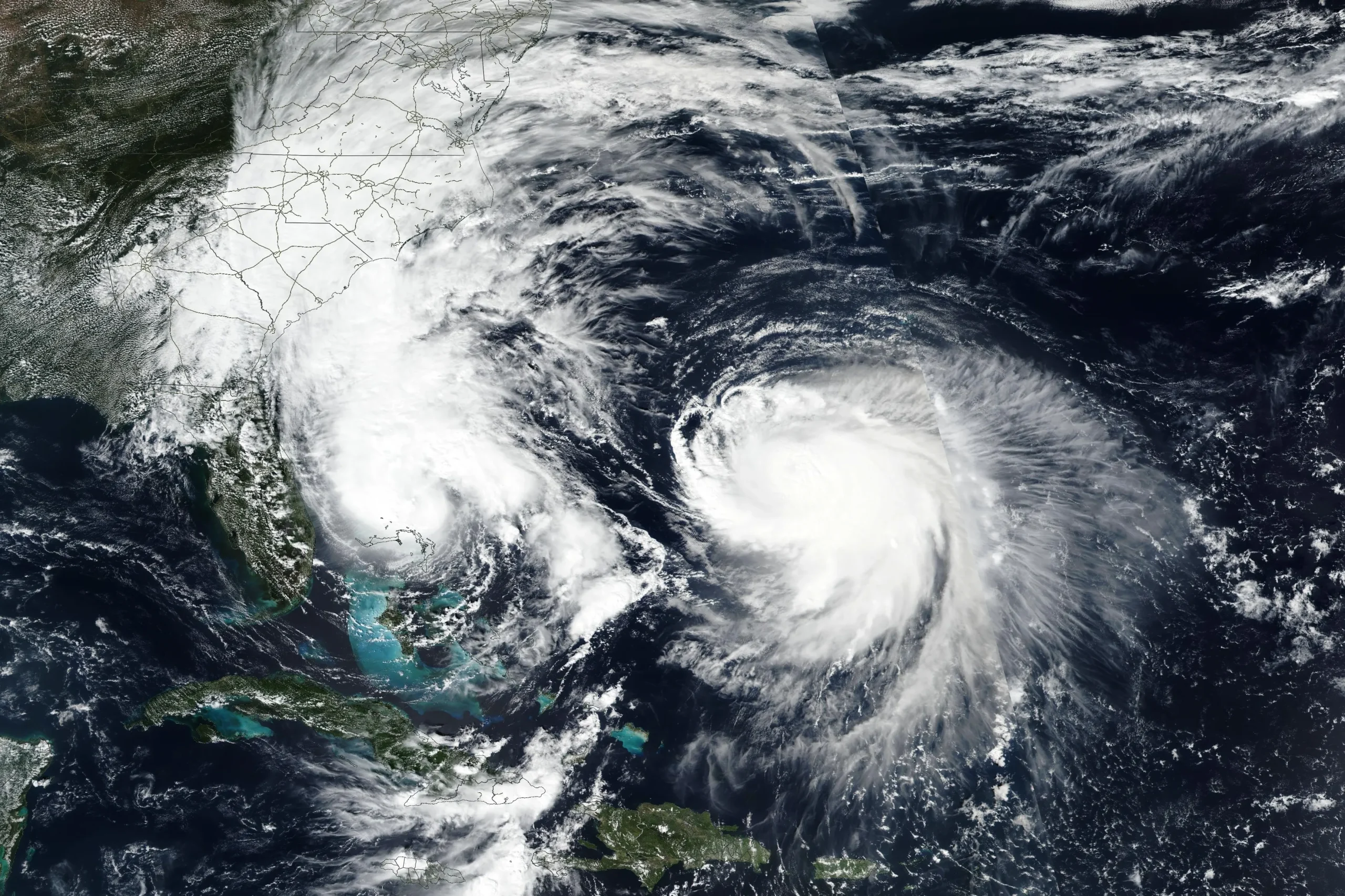 Hurricanes Humberto and Imelda charge toward Bermuda as the tiny island ...