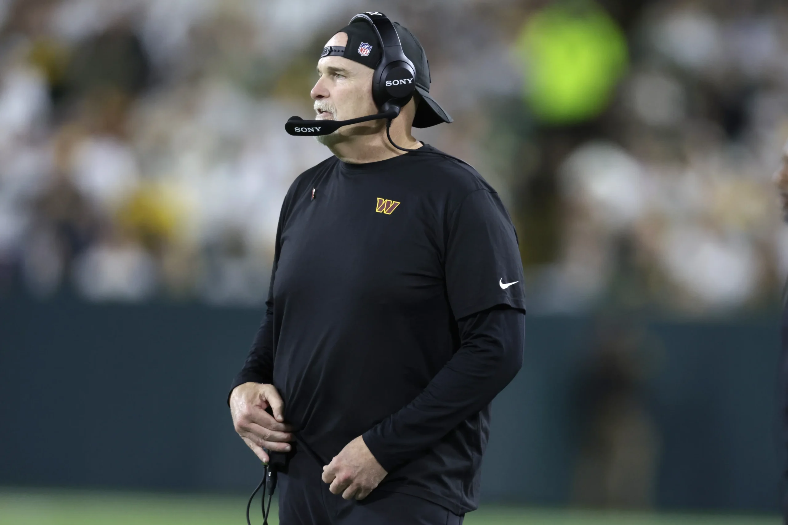 Commanders coach Dan Quinn bloodied in sideline collision with Marcus ...
