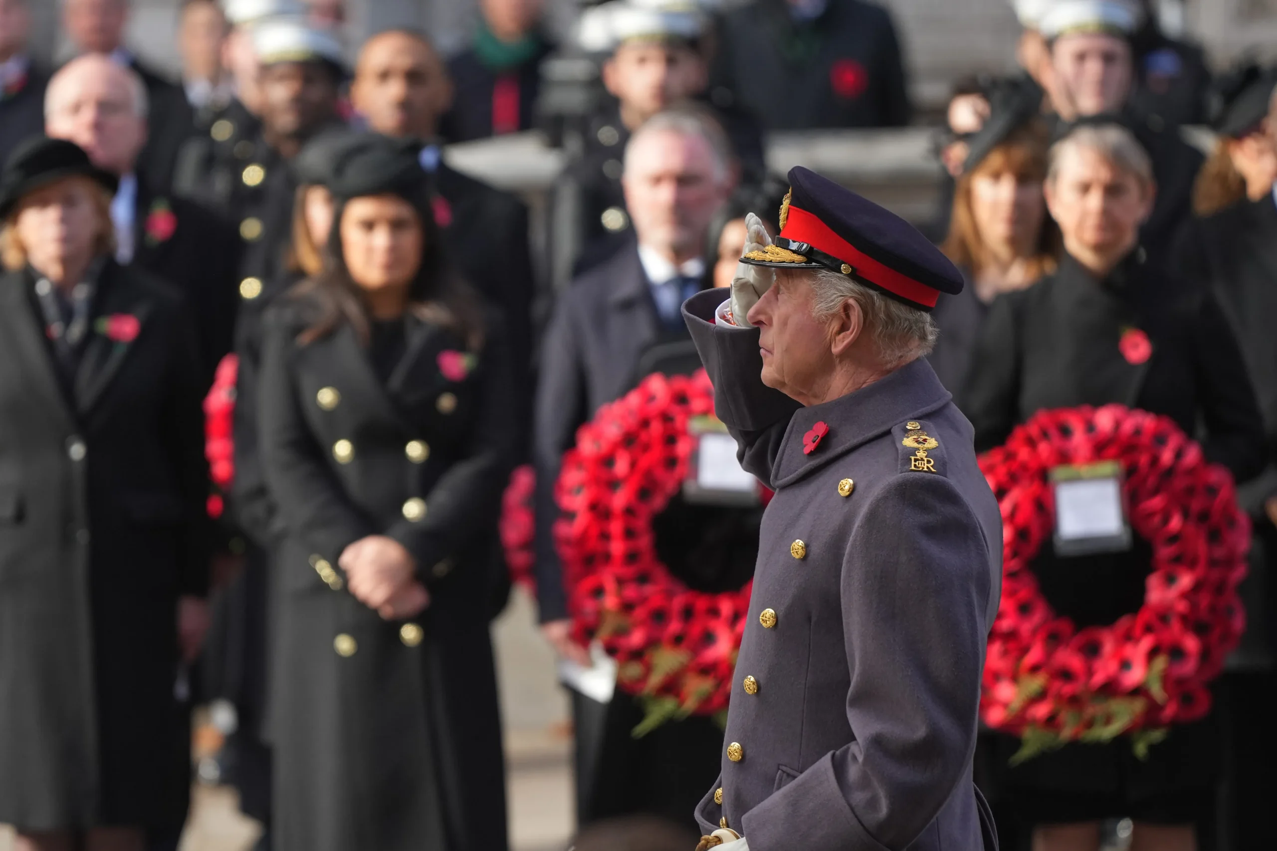 King Charles III leads Britain’s Remembrance Sunday ceremony for war ...