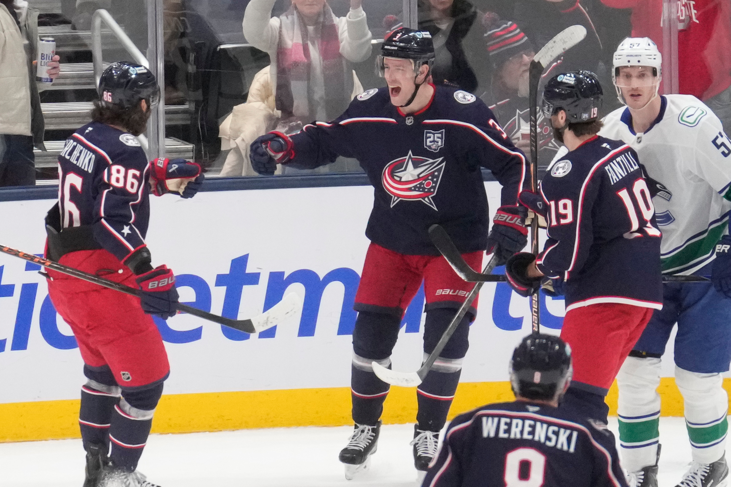 Blue Jackets beat skidding Canucks 4-1 behind Marchenko and Johnson ...
