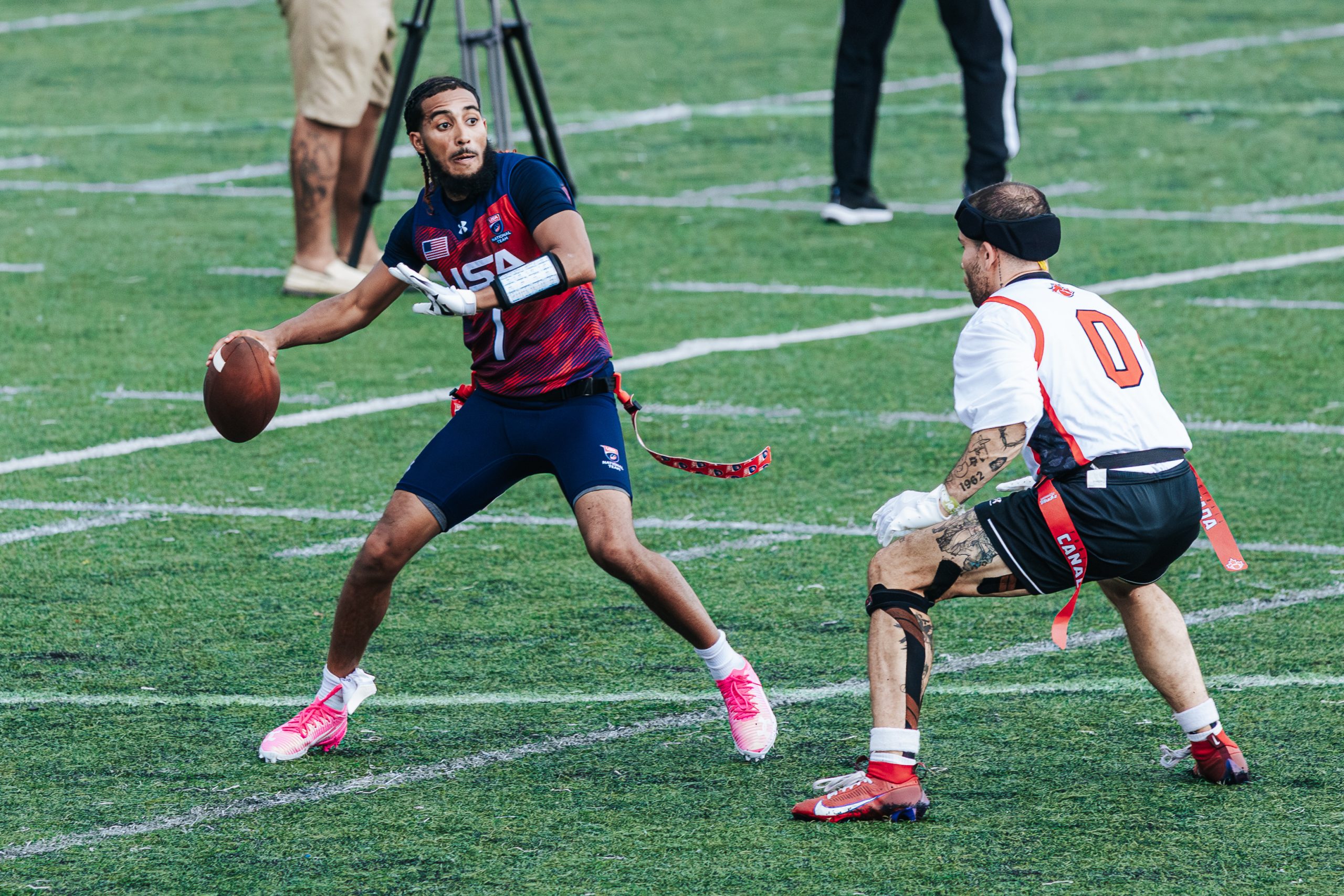 Team USA flag football QB Darrell Doucette tells NFL stars ahead of ...
