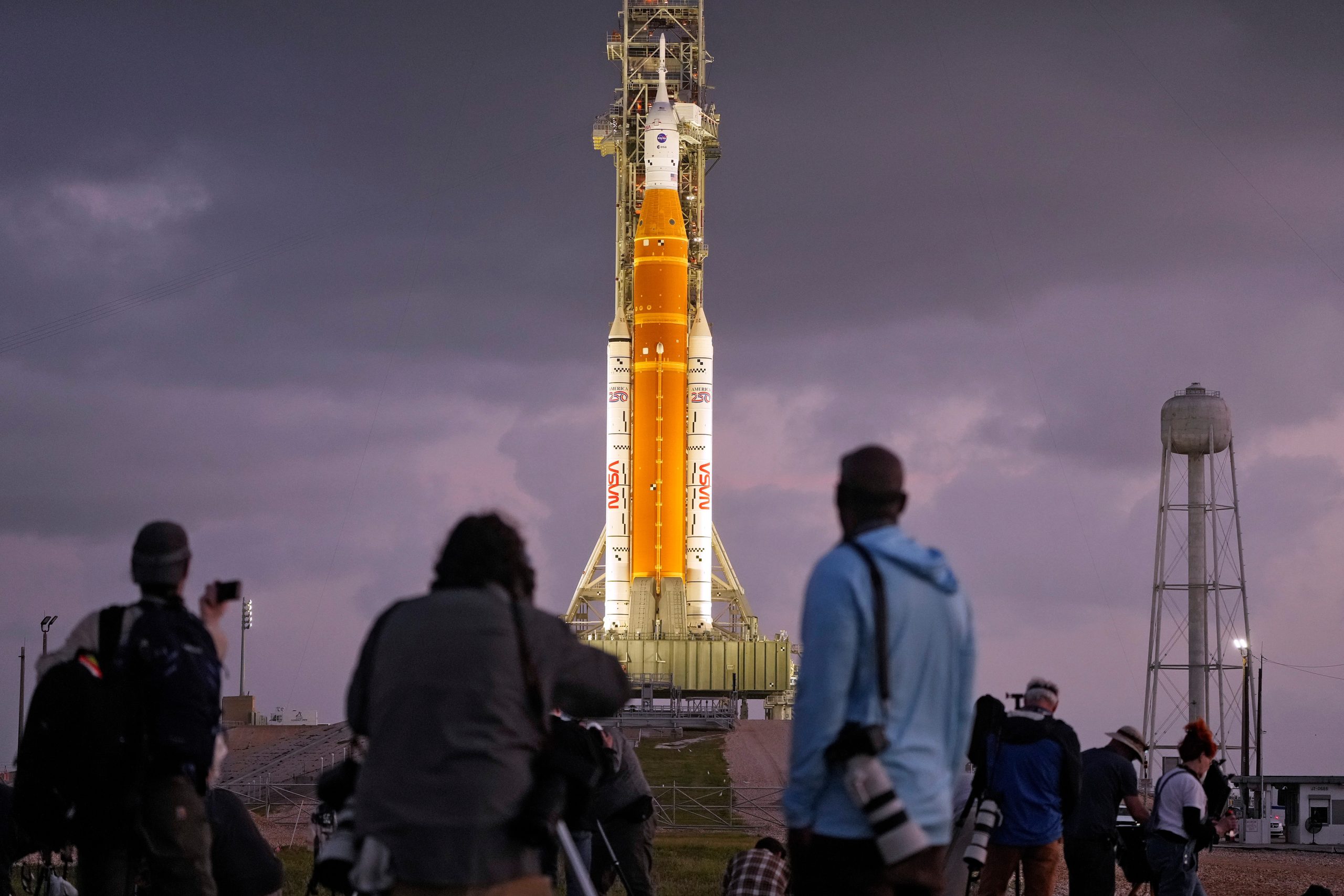 The Latest: Artemis II astronauts arrive at launch pad 39B in astrovan ...